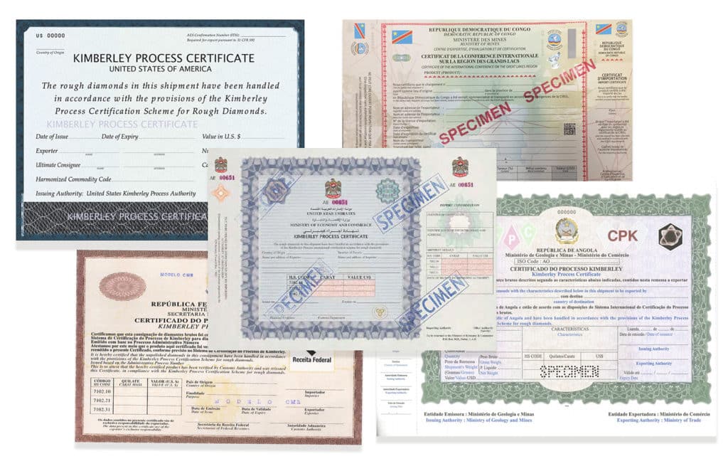 Kimberley Process Certificate Uniformity Issues Stem from History